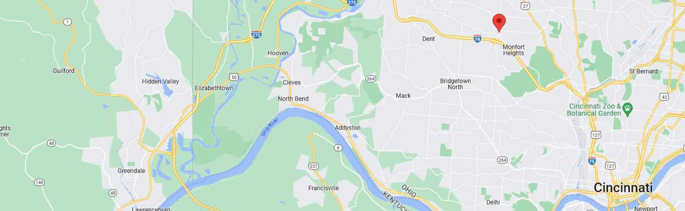 Monfort Heights Cincinnati Map